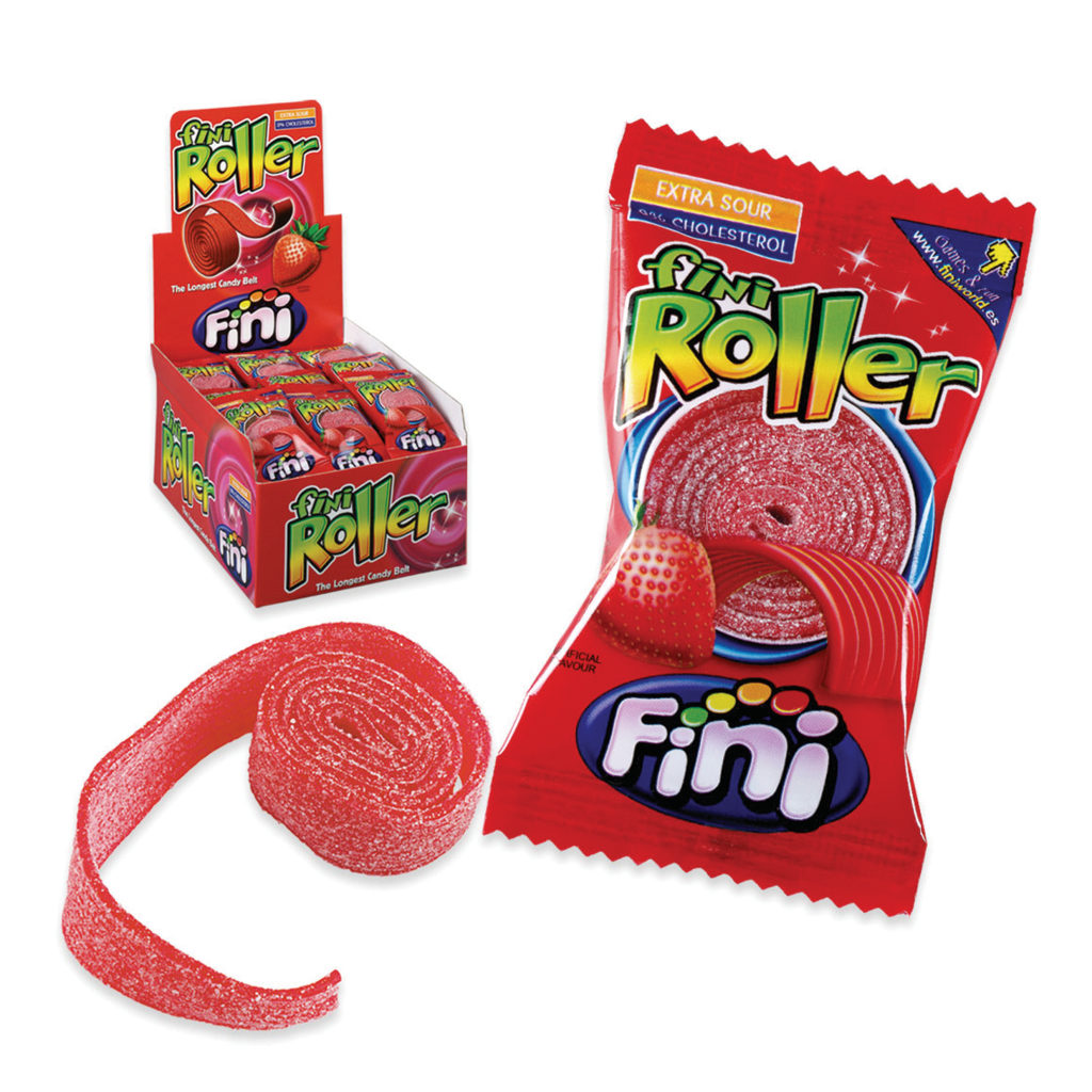Fini Roller Extra Sour Strawberry 20g - ghassan